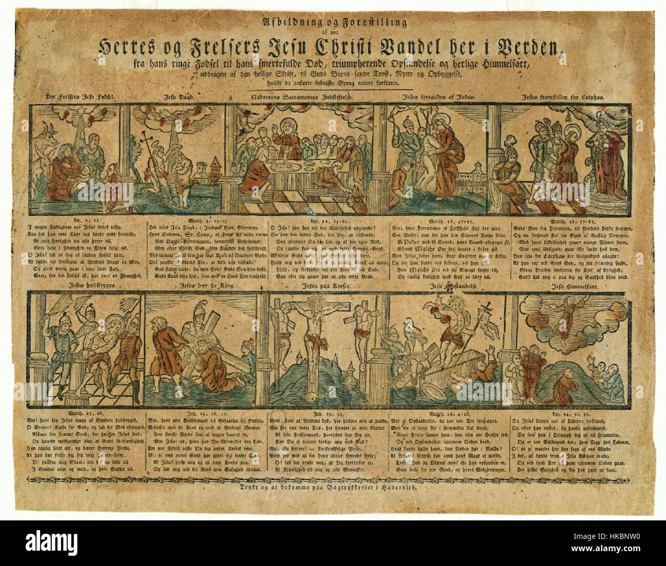 This early Christian artwork depicts the life of Jesus Christ on Earth ...