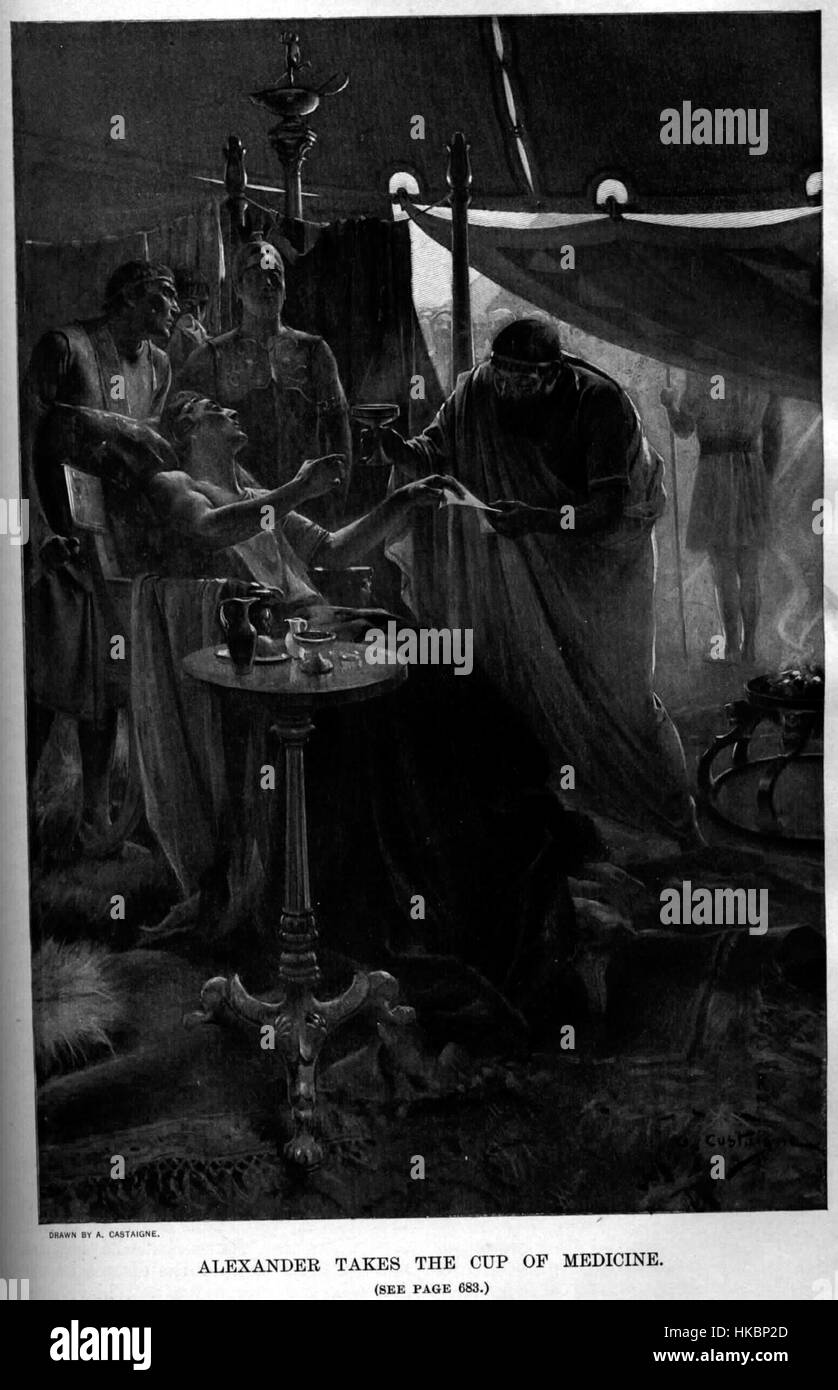 *Alexander hands his doctor the note* is an oil painting by Andre ...