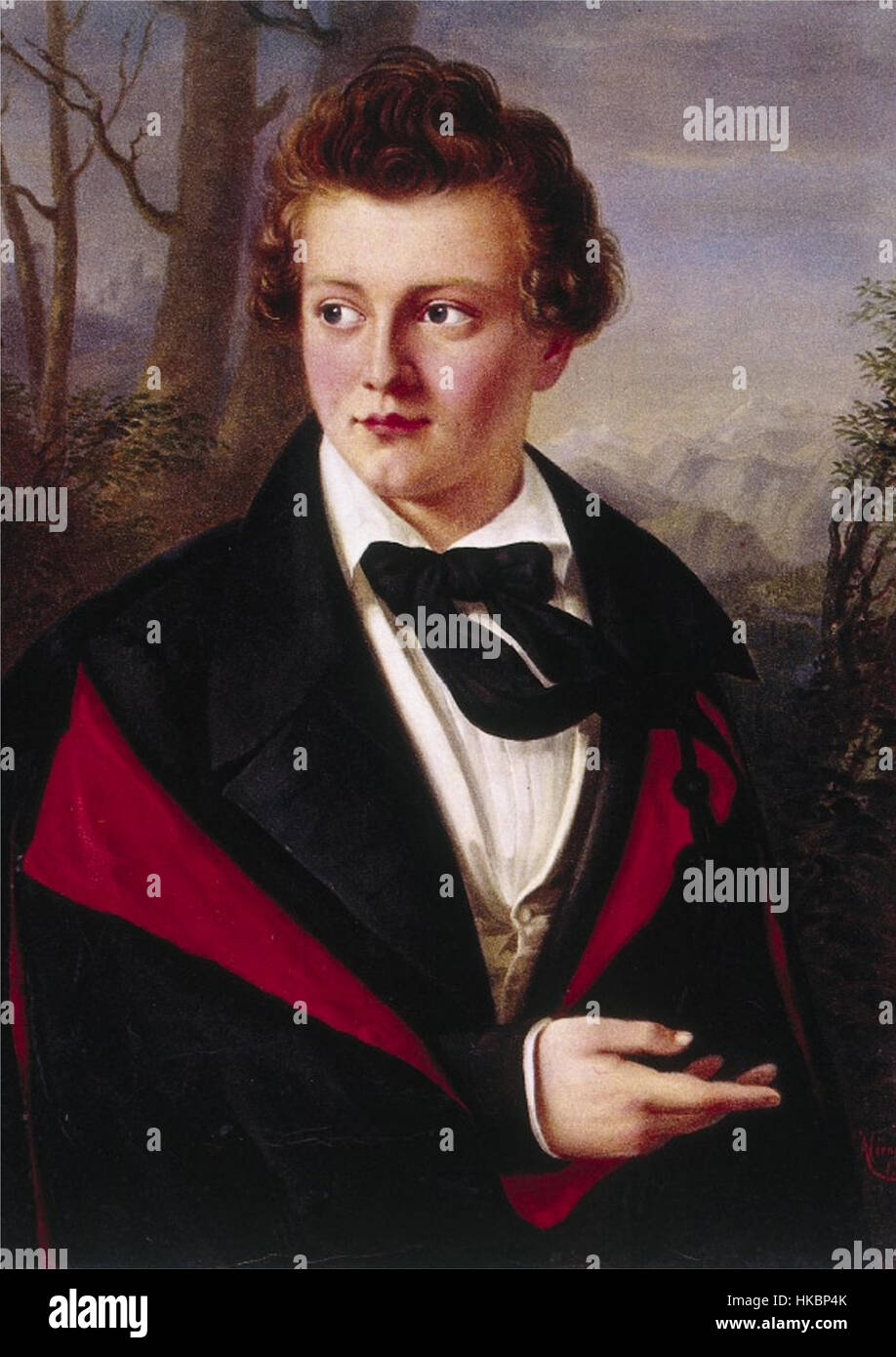 Alfred Escher, painted by Hirnschrot, is a portrait of a prominent ...