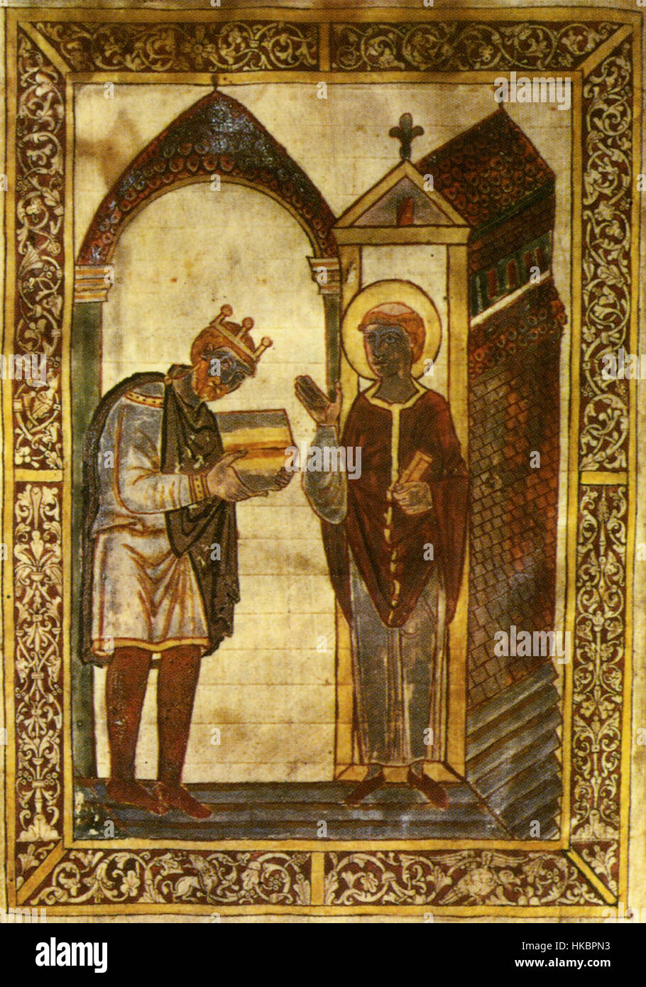 This artwork of Athelstan, a historical figure, represents the legacy ...