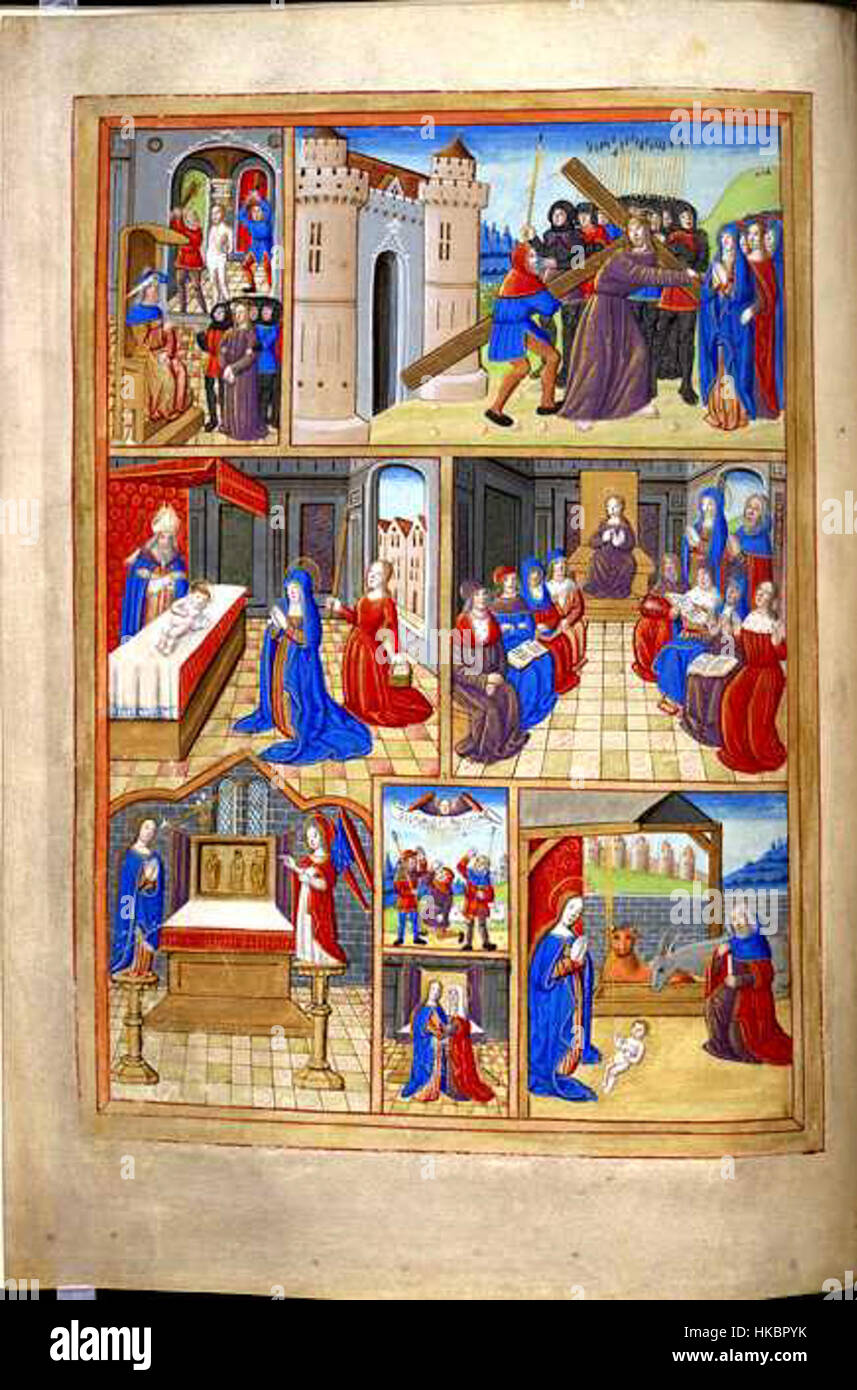 This artwork depicts the Life of Christ, likely in a religious context ...