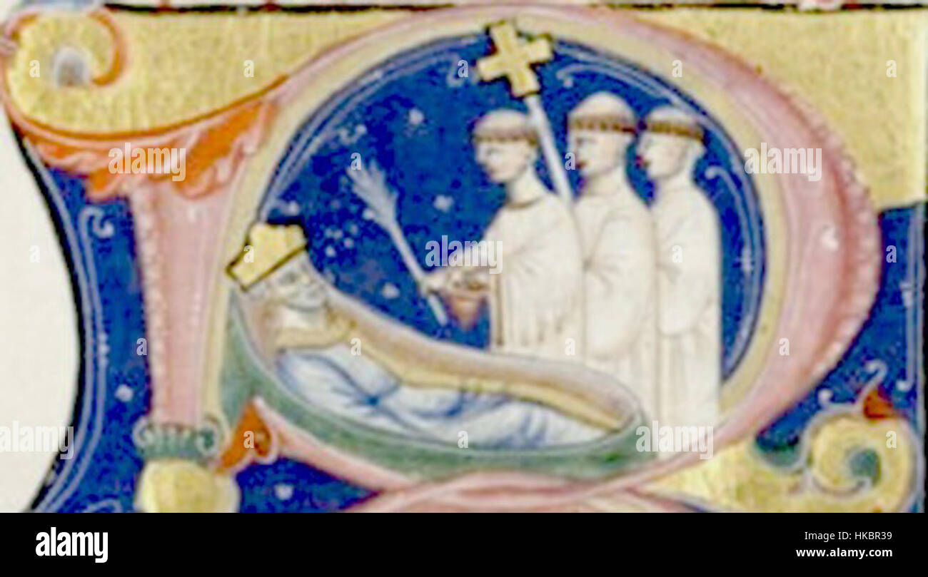 Balduin2 death is depicted in an artistic representation, illustrating ...