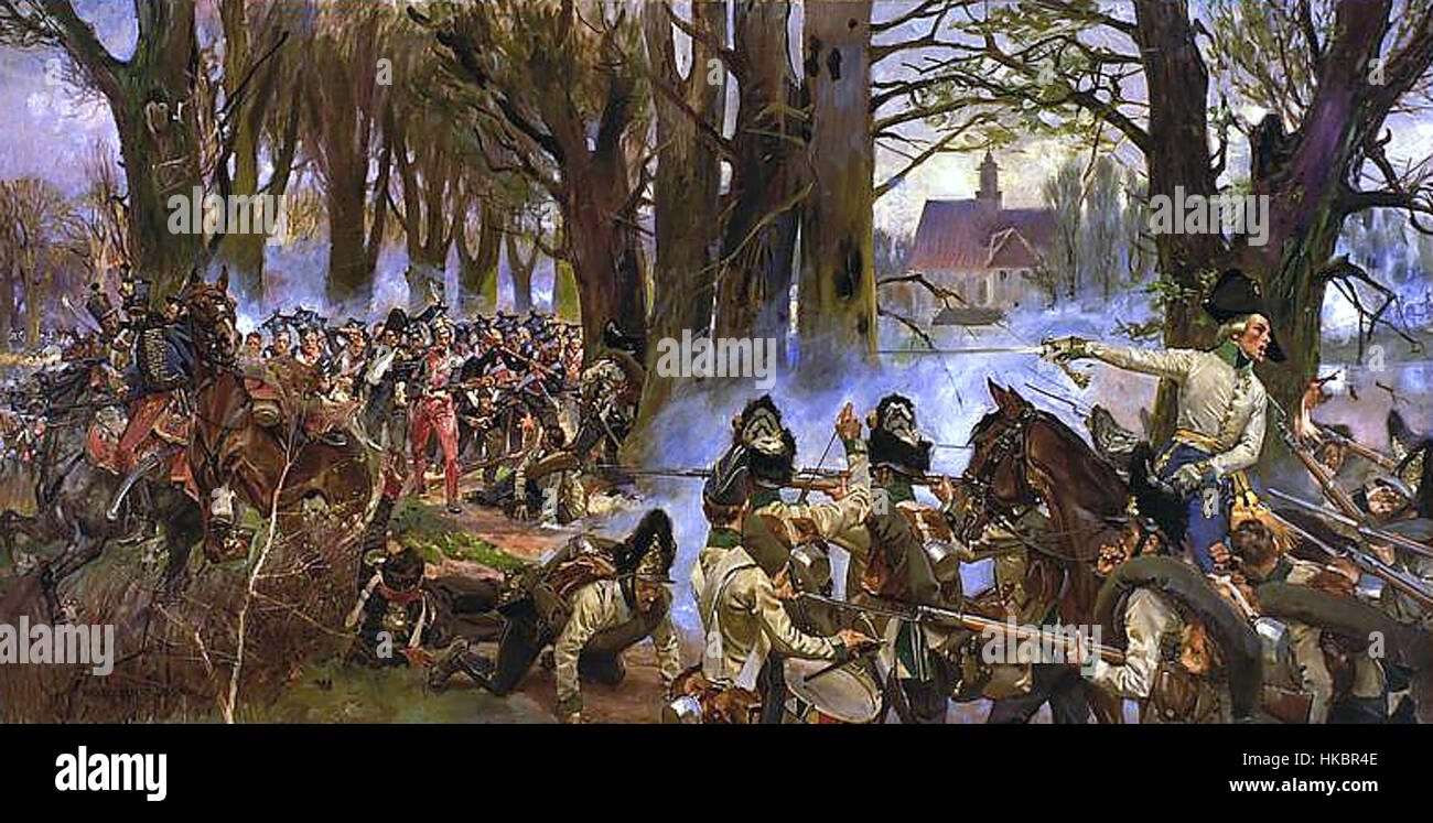 Battle of Raszyn 1809 by Wojciech Kossak Stock Photo - Alamy
