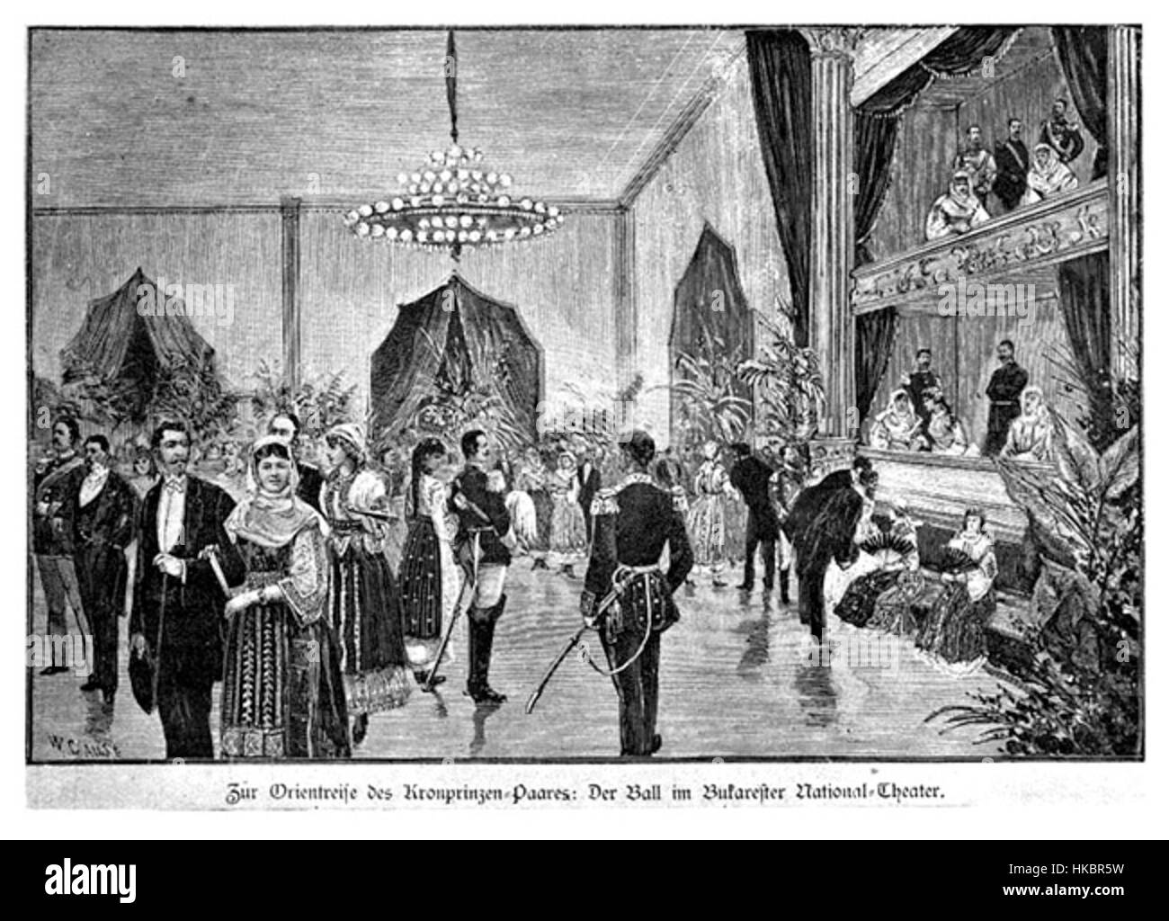 The *Ball at the National Theatre* from 1884 depicts a lavish social ...