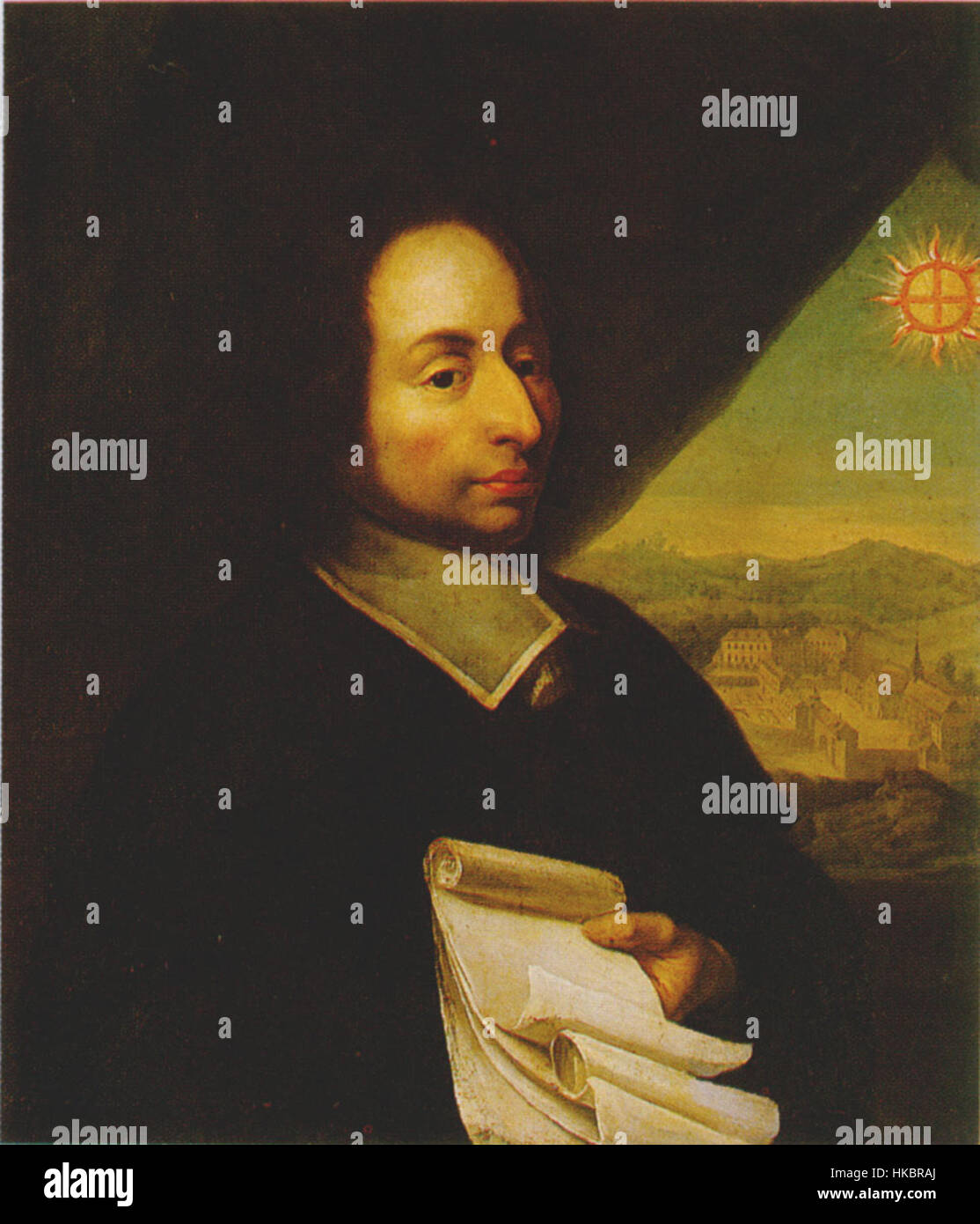 This portrait of Blaise Pascal, a 17th-century mathematician, physicist ...