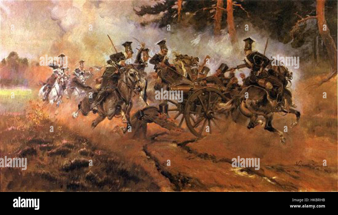 'Bitwa pod Stoczkiem' (The Battle of Stoczek) is a historical painting ...