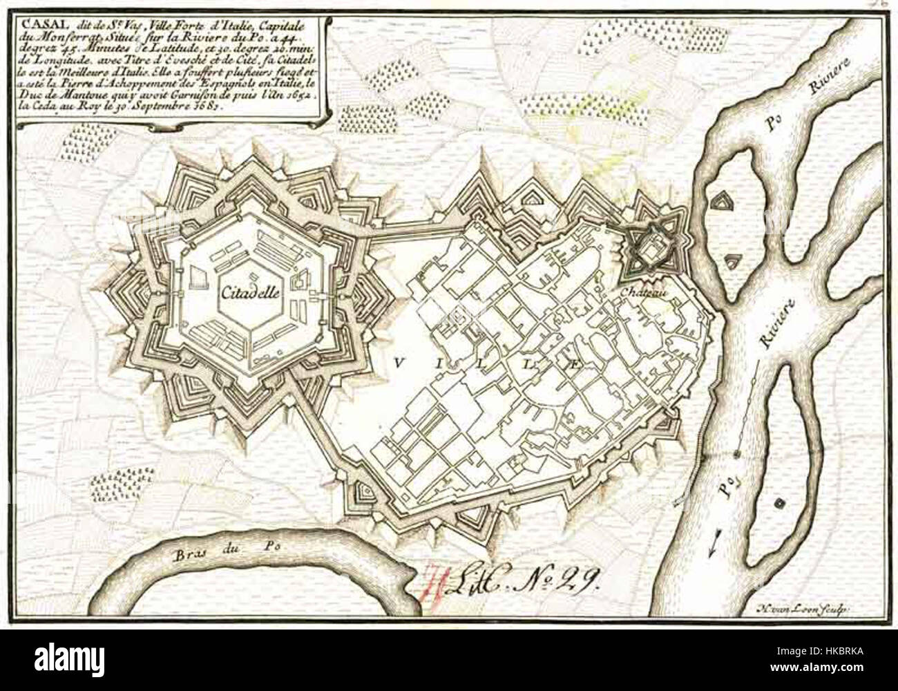 The 'Casale Monferrato Map' (018 003) is a historical map illustrating the city of Casale ...