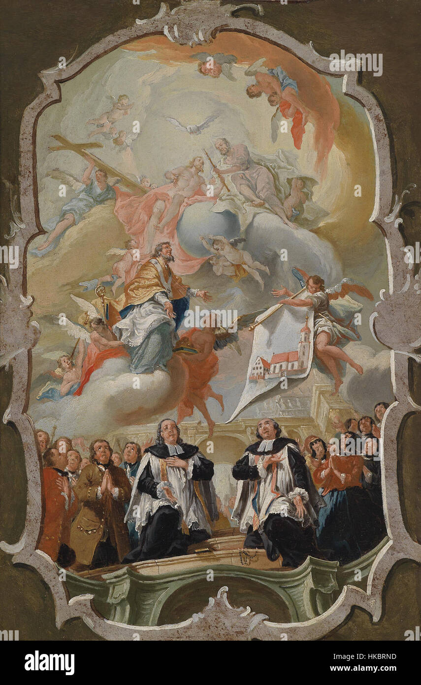 'Apotheose des Heiligen Nikolaus' is an artwork depicting the ...