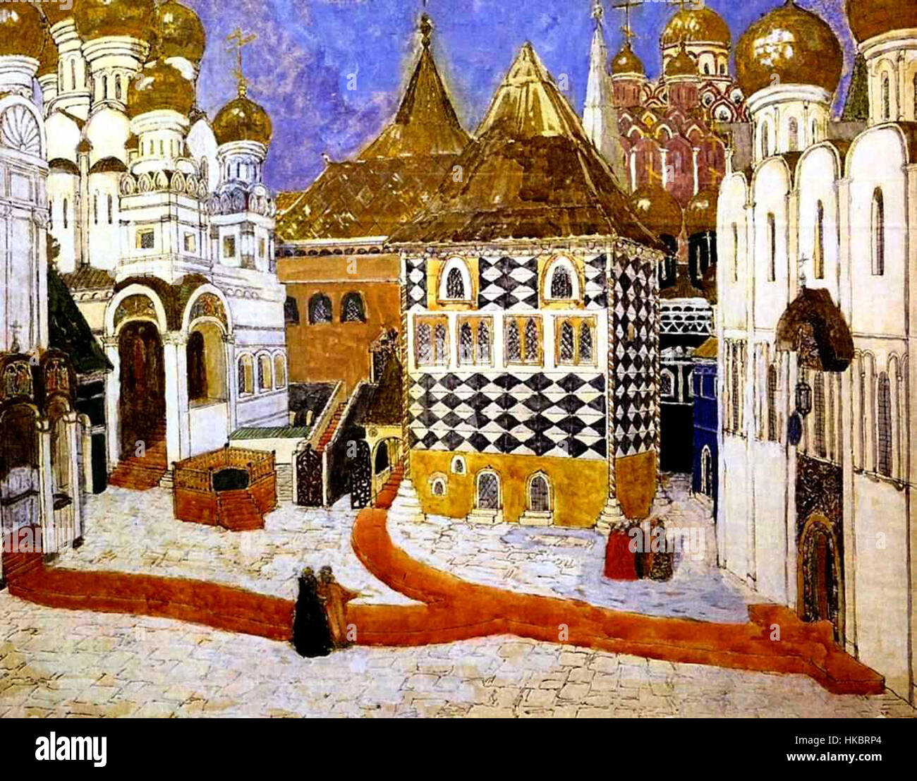 This portrait of Boris Godunov, painted by A. Golovin, depicts the ...