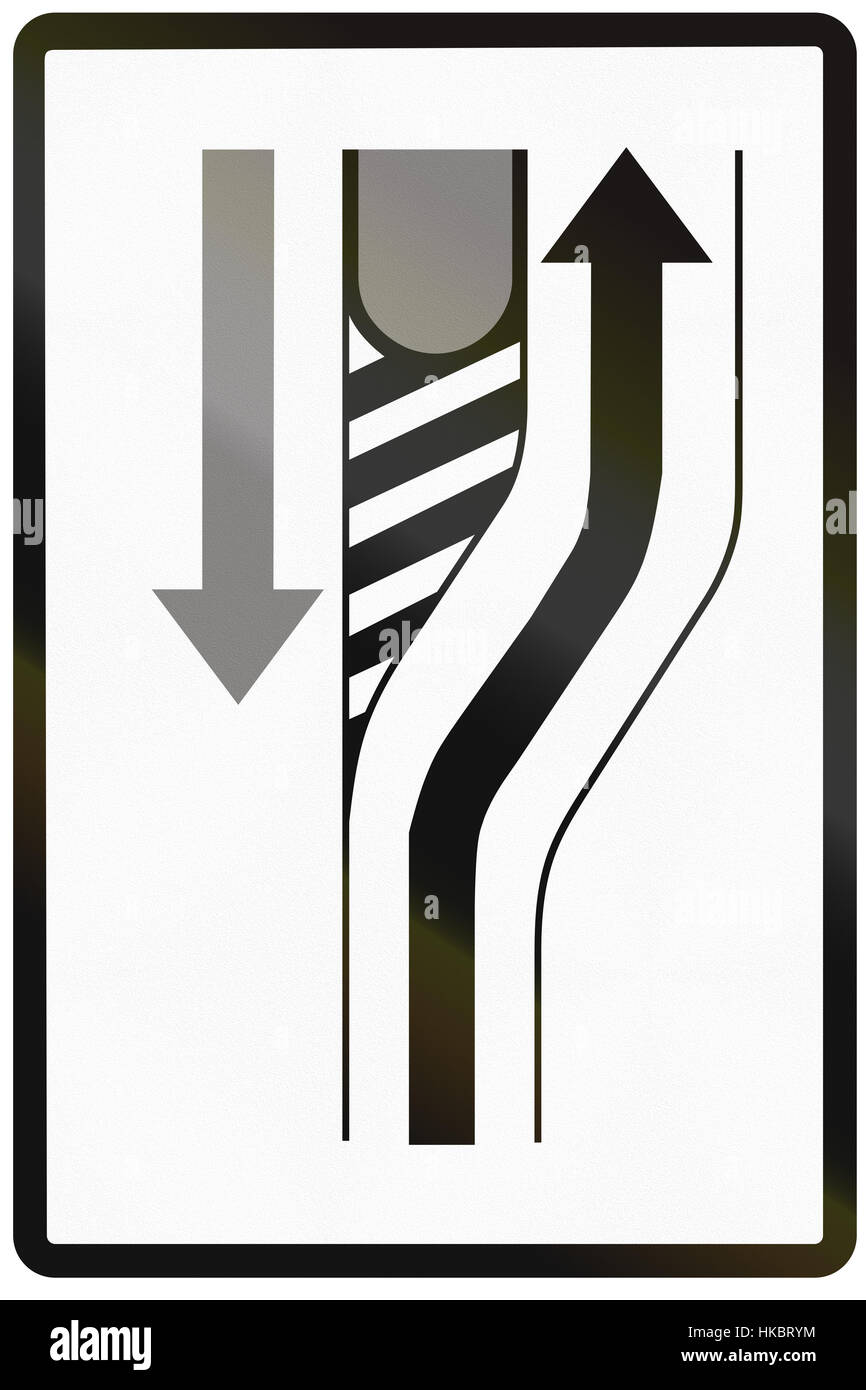 Deviation Sign High Resolution Stock Photography and Images - Alamy