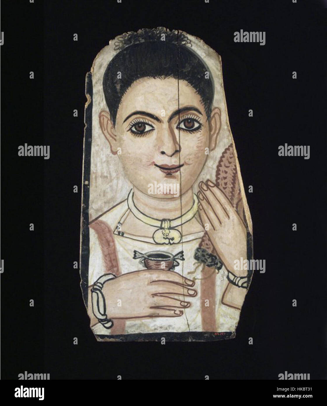 This portrait, housed at the Brooklyn Museum, features a young person ...