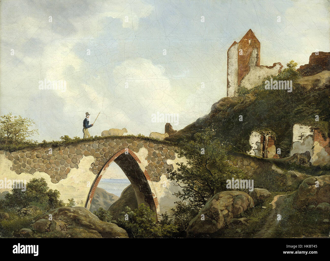 The Burgruine Hammershus on the island of Bornholm, Denmark, is a ...