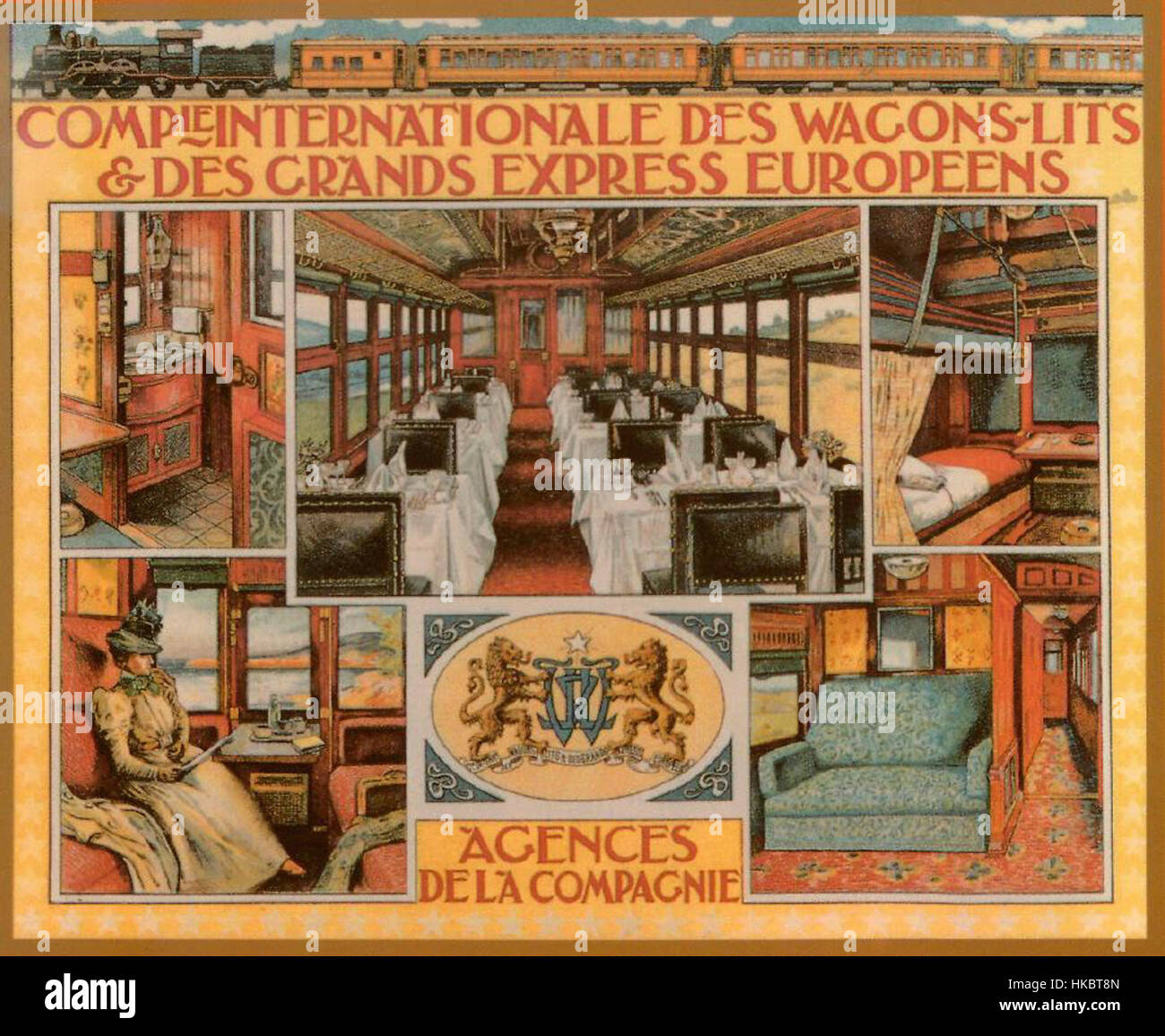 A 1898 prospectus for the CIWL (Compagnie Internationale des Wagons ...