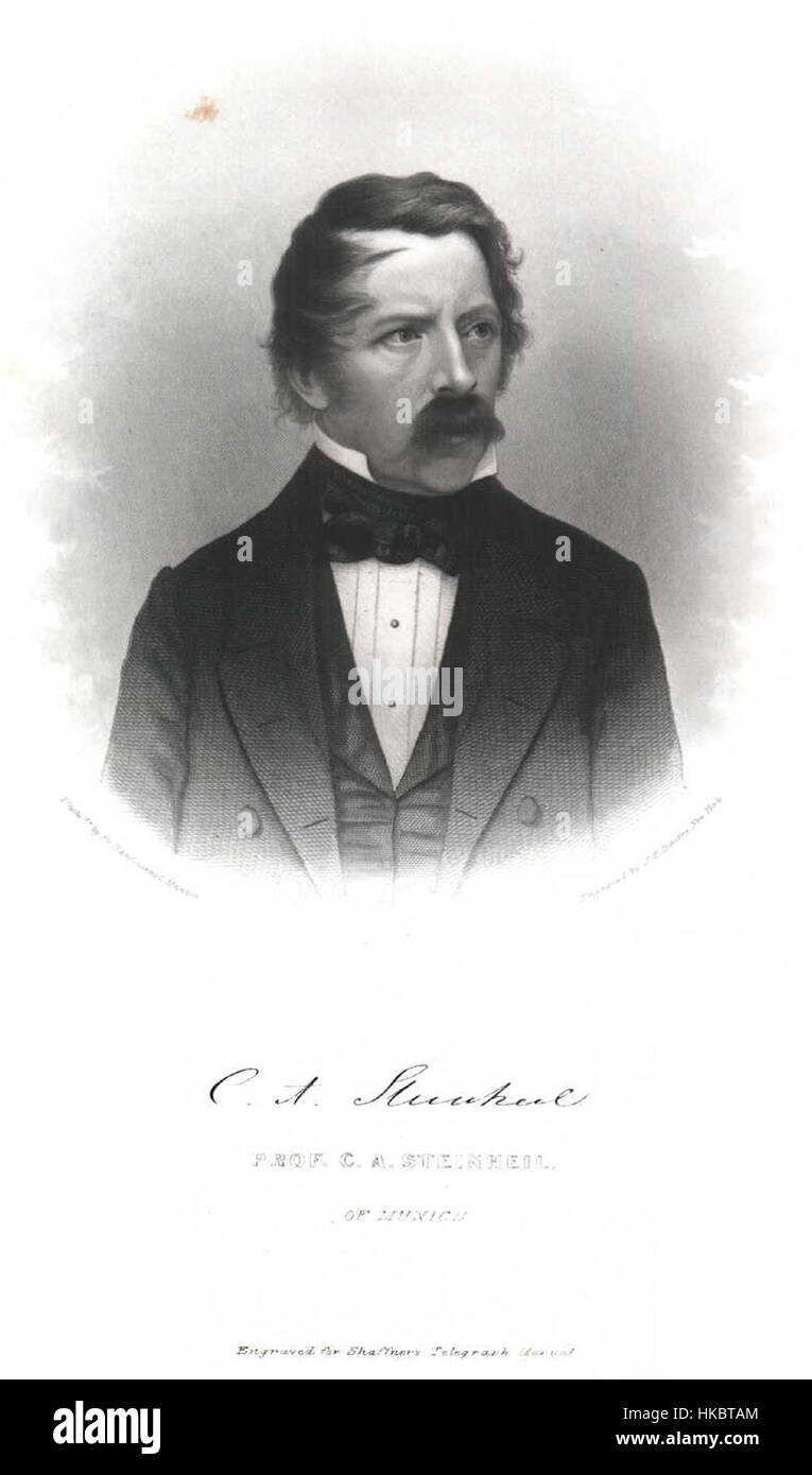 This portrait by Carl August Steinheil captures a historical figure ...
