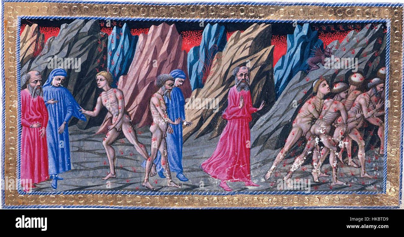 The 'Inf. 15 Priamo della Quercia' painting portrays the figure of ...