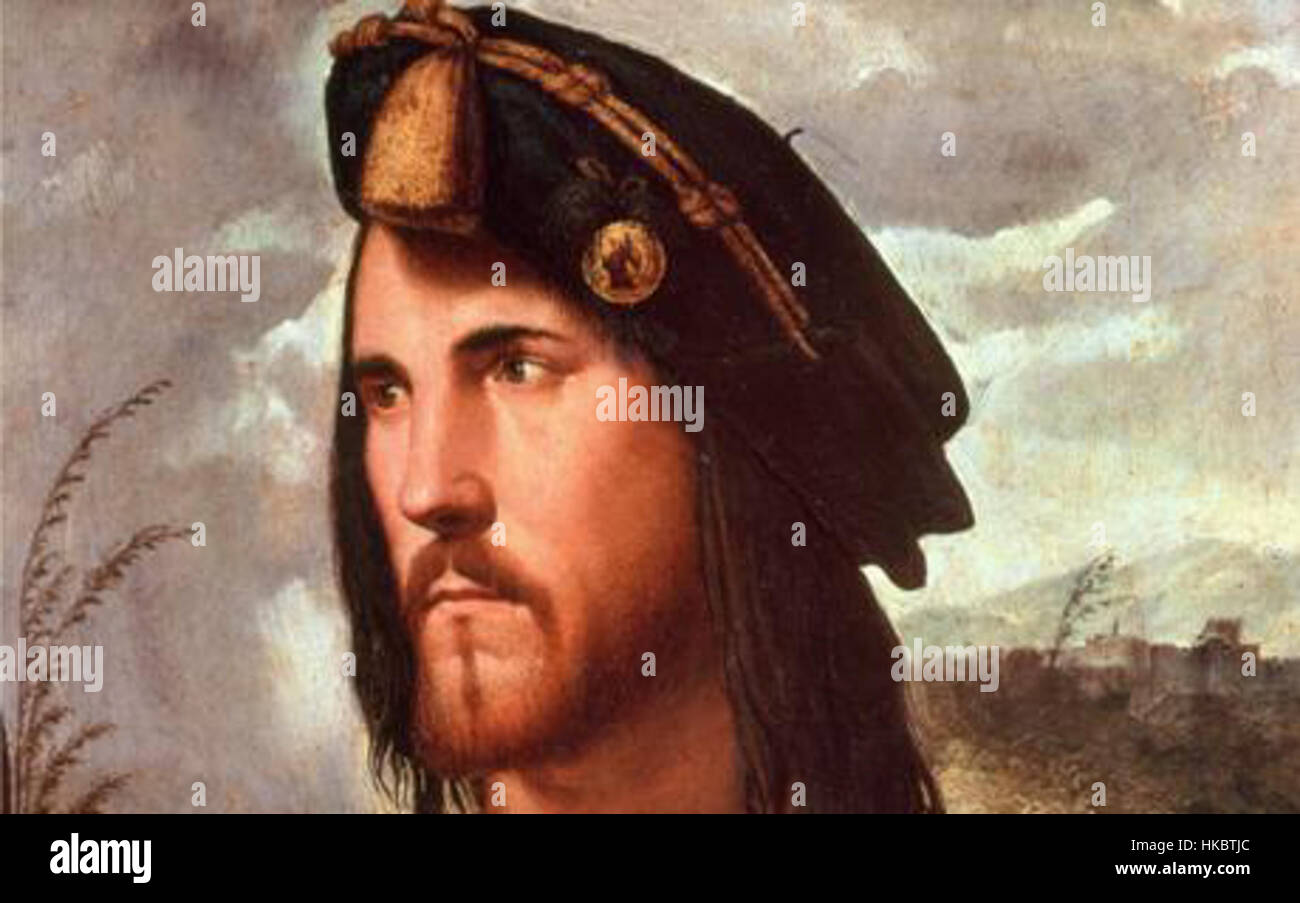 This historical portrait of Cesare Borgia, known for his role in ...