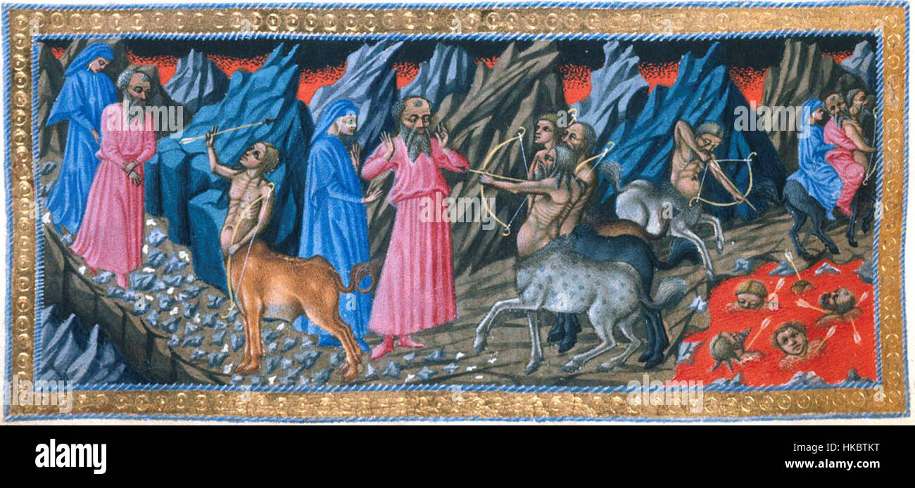 This artwork represents the famous statue 'Inf. 12 Priamo della Quercia ...