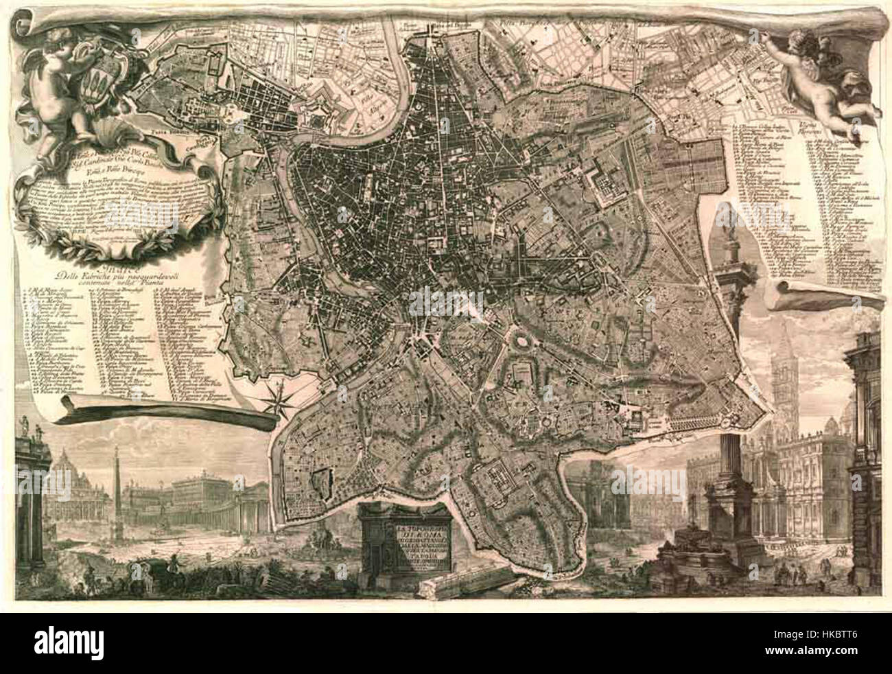 The Nolli map, created by Giambattista Nolli, is a famous 18th-century ...
