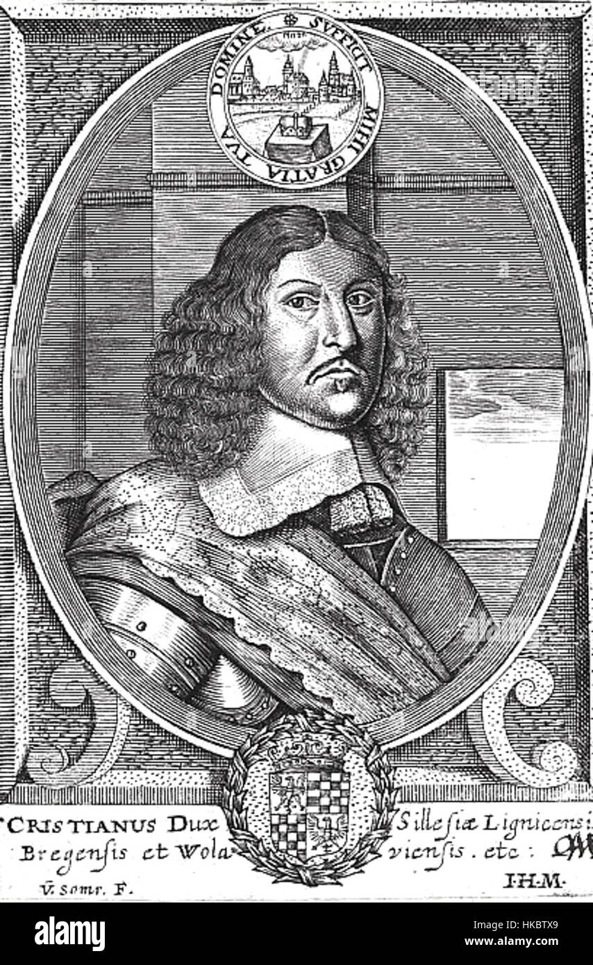 A portrait of Christian, Duke of Brieg, reflecting his noble status and ...