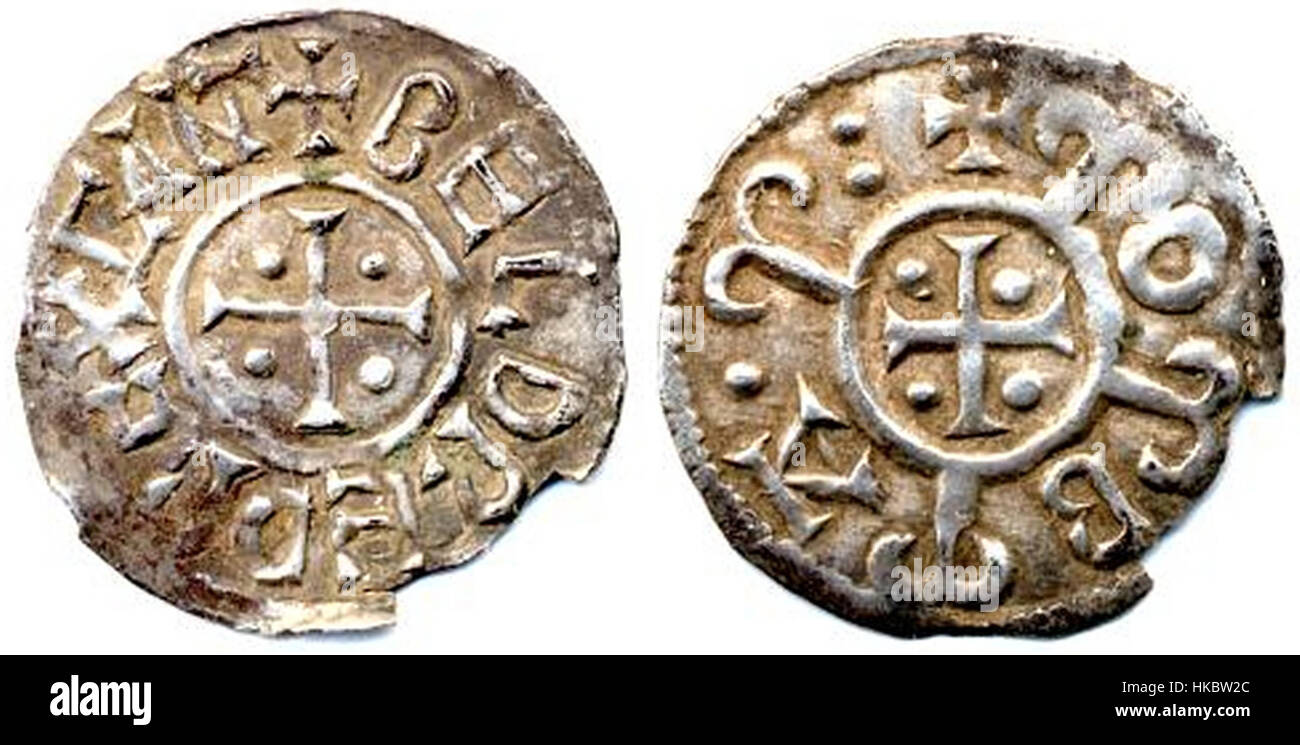 This coin, attributed to Baldred of Kent, showcases a piece of Anglo ...