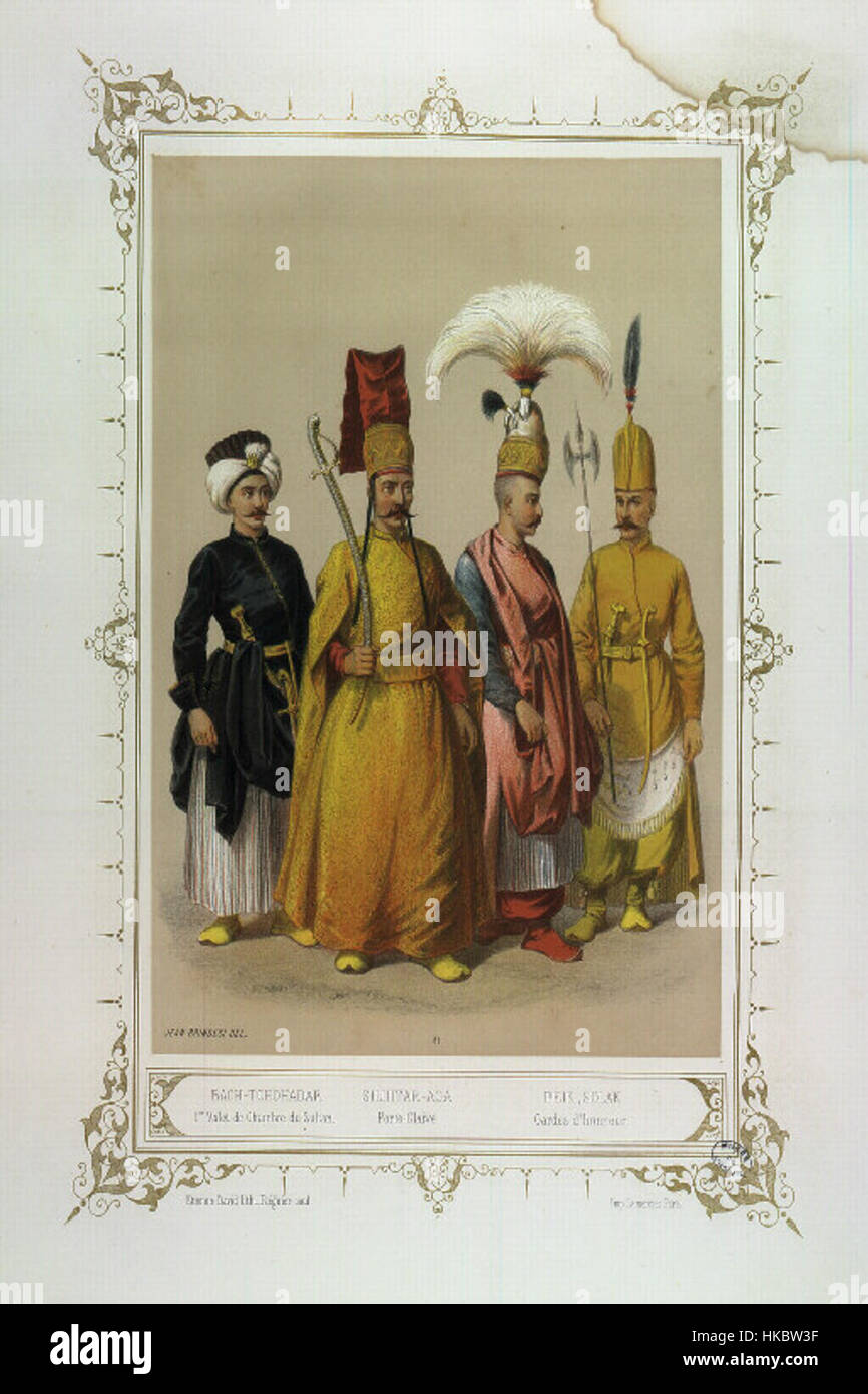 This artwork, *Coloured Illustrations of Ottomans* by Jean Brindisi ...