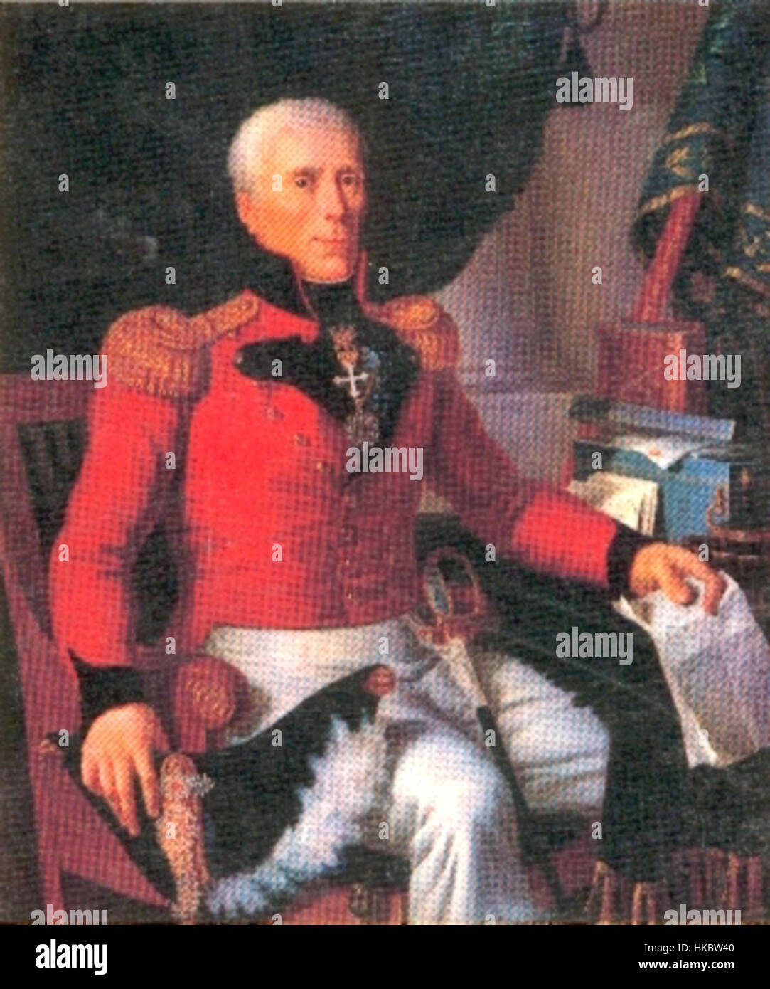 The portrait of Comte de Boigne captures the French nobleman's ...
