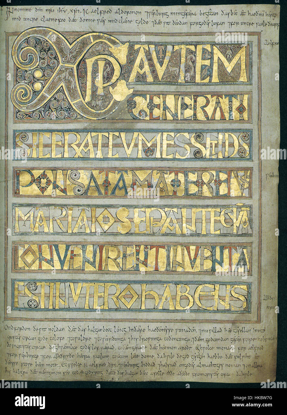 A historical manuscript, the Codex Aureus 1, known for its rich ...