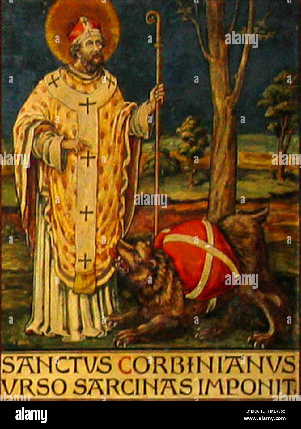 The 'Corbinian Panel Bear' depicts a stylized representation of a bear ...