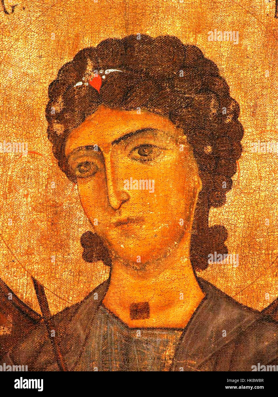 The 'Archangel Gabriel' icon, located in the Mestia Museum in Georgia ...