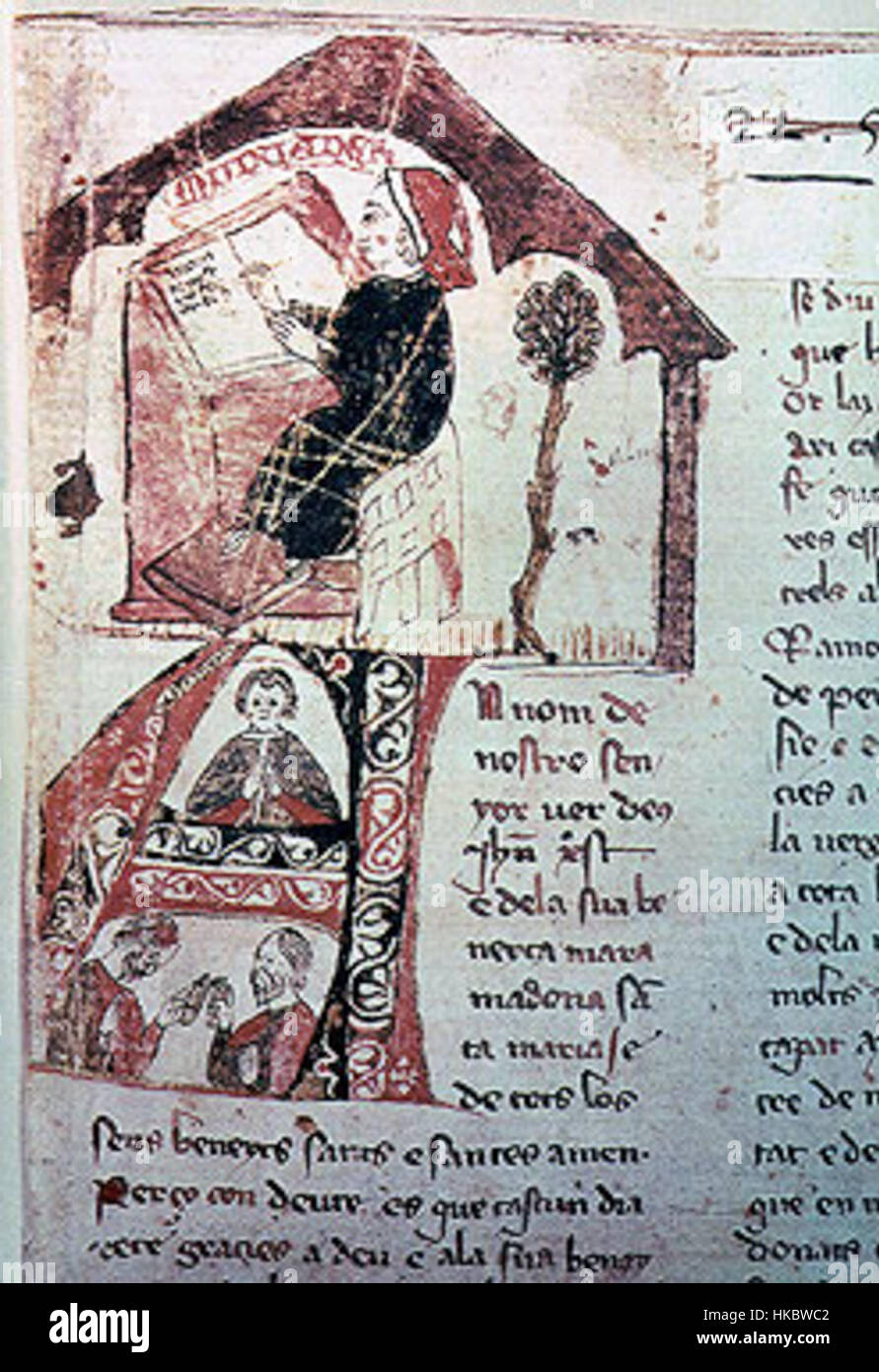 This illuminated manuscript of the 'Cronica' by Ramon Muntaner, housed ...