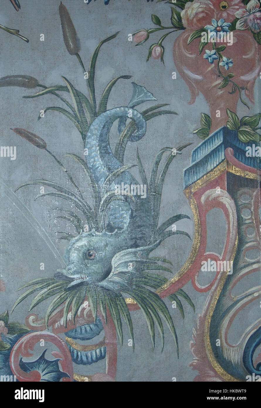 This artwork titled 'DolfininH518' presents a dynamic, abstract ...