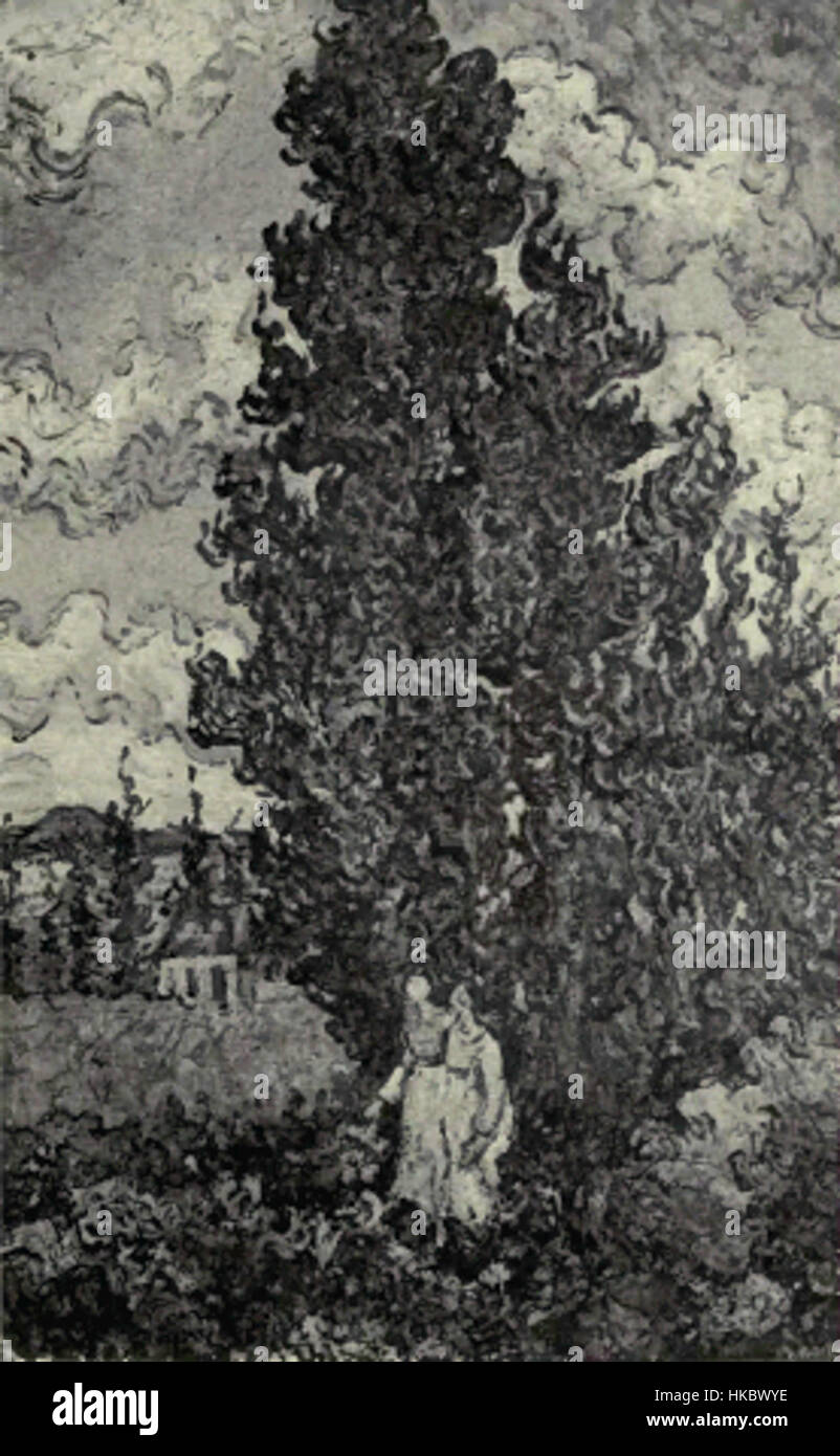 Vincent van Gogh’s iconic painting 'The Cypresses' captures the bold ...