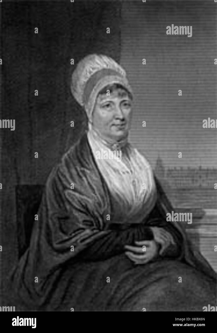 Elizabeth Fry is depicted in this artwork, known for her social reform ...