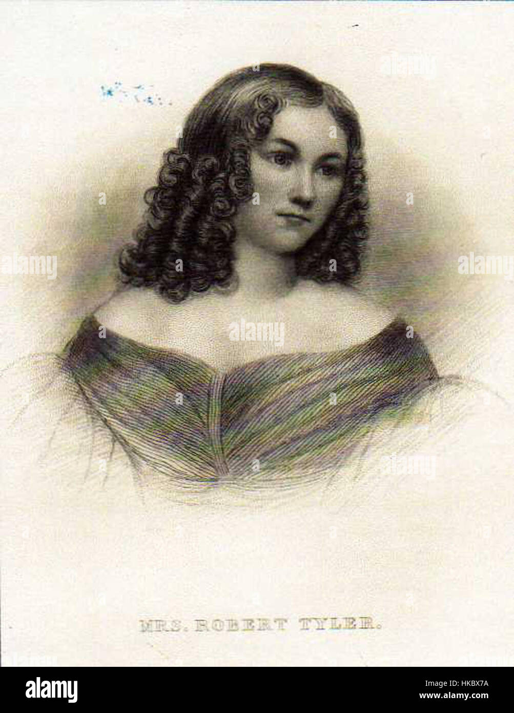 Elizabeth Priscilla Cooper Tyler, wife of U.S. President John Tyler, is ...