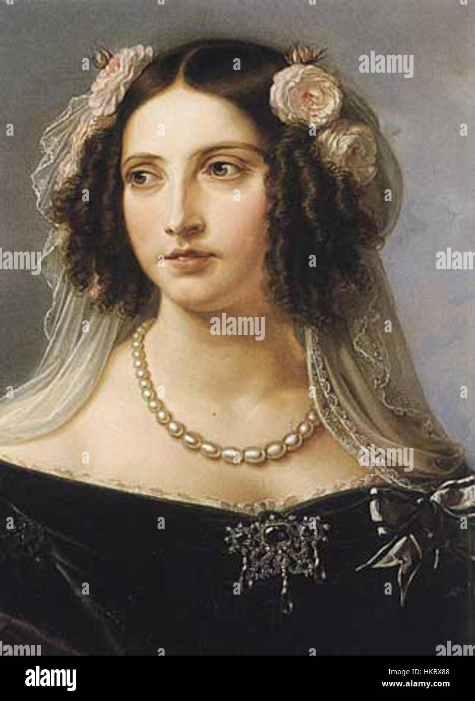 The artwork titled 'Elisabeth von Bayern und Preusz' is a portrait ...