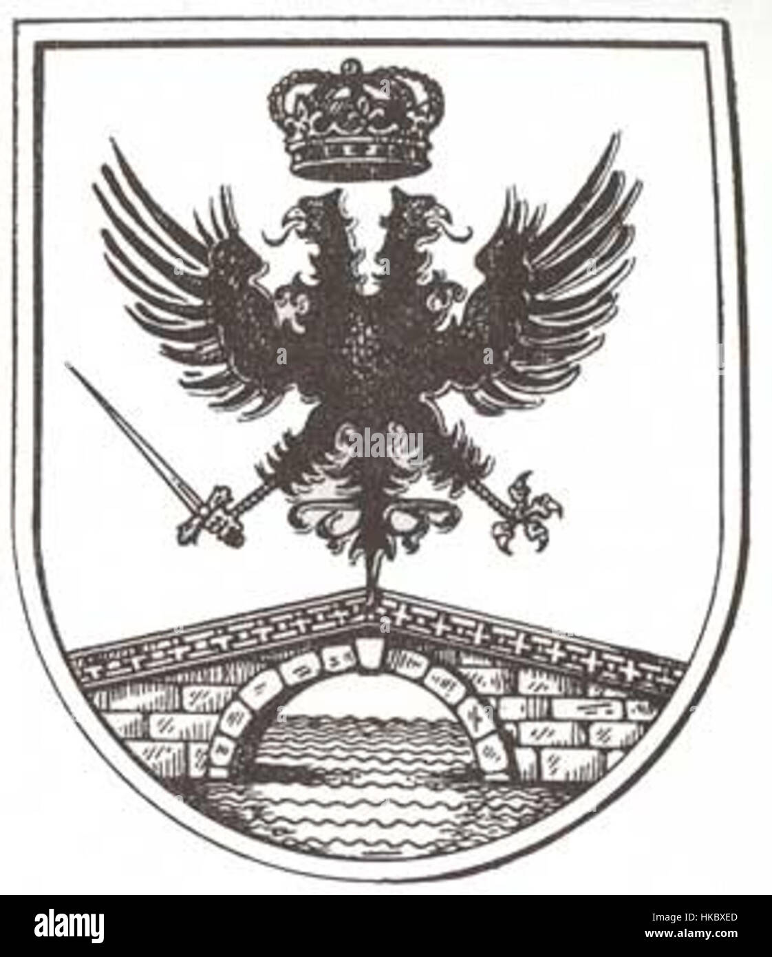 'Escudo de Armas Honda' is a historical heraldic artwork depicting the ...