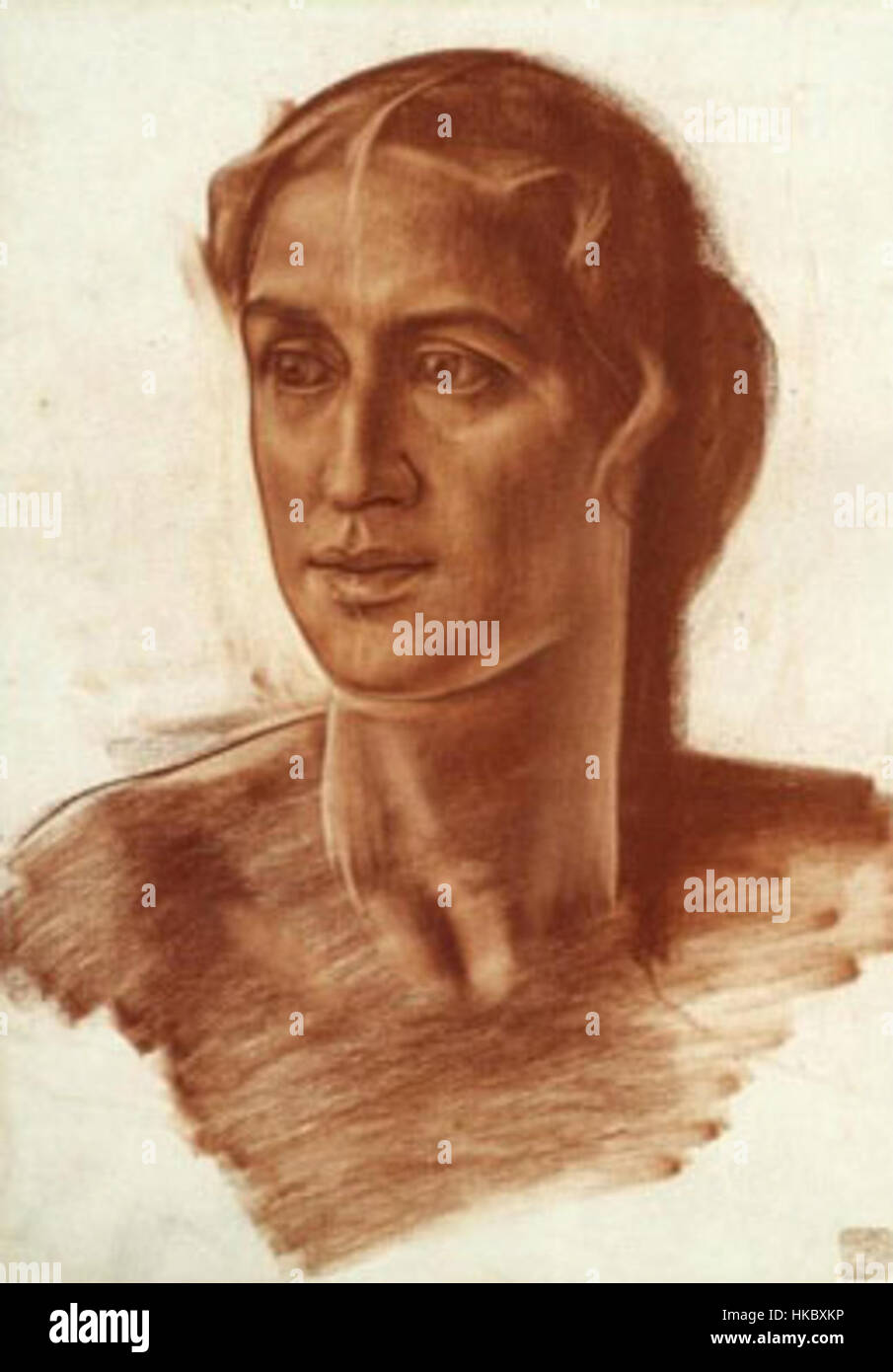 *Female Portrait* by A. Yakovlev is a detailed oil painting capturing ...