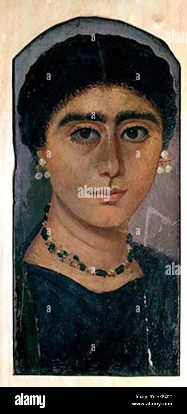 Fayum 65 is an ancient Egyptian portrait, reflecting the highly skilled ...