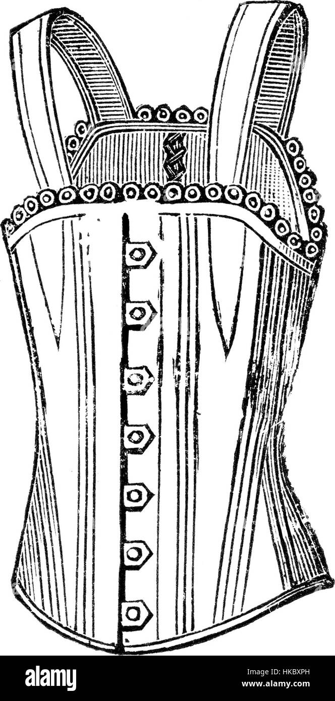 This illustration of 'CORSETS pour fillettes de 8 à 10 ans' (Corsets ...