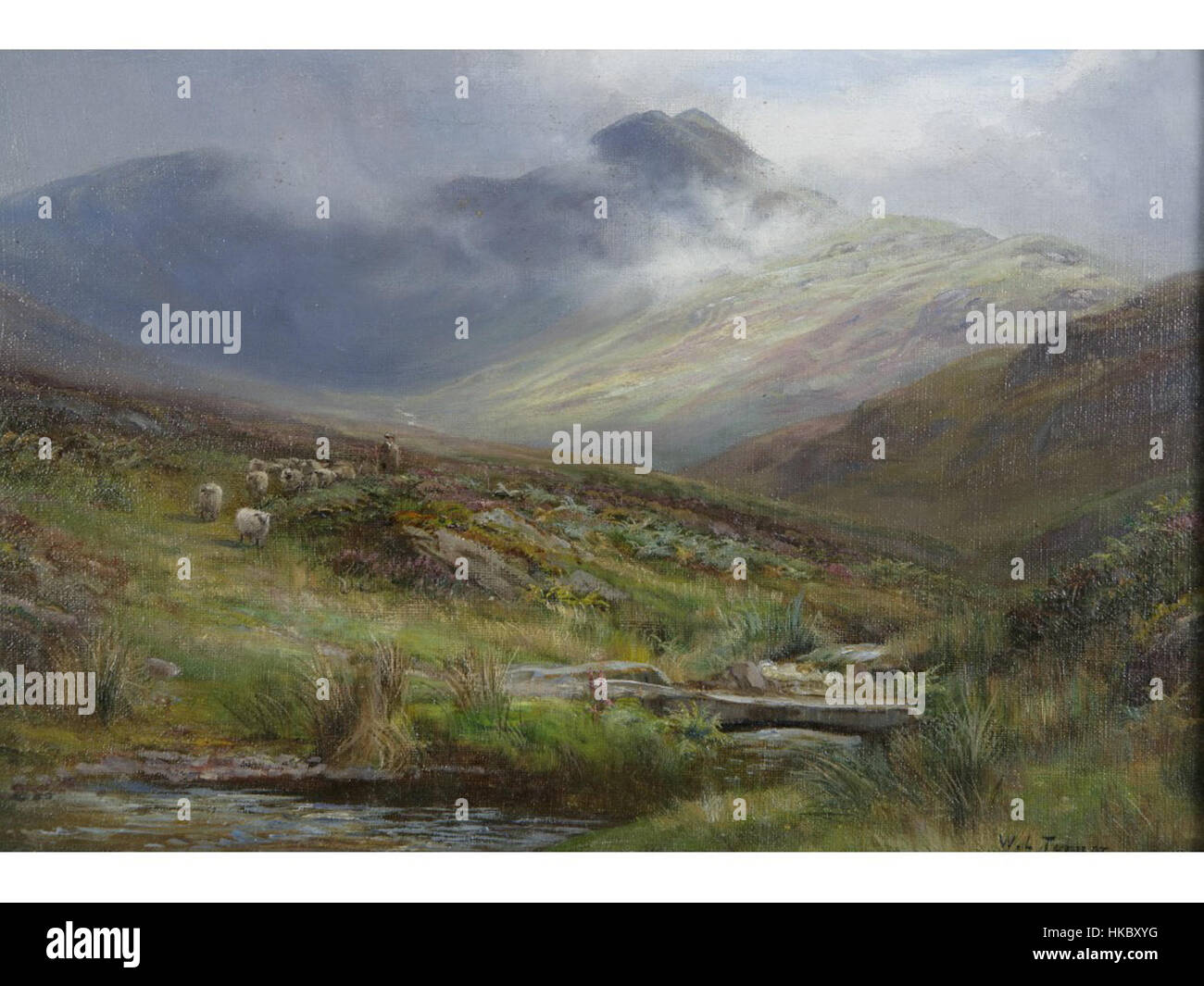 'Flowing From The Hills' by William Larkin Turner is a depiction of a ...