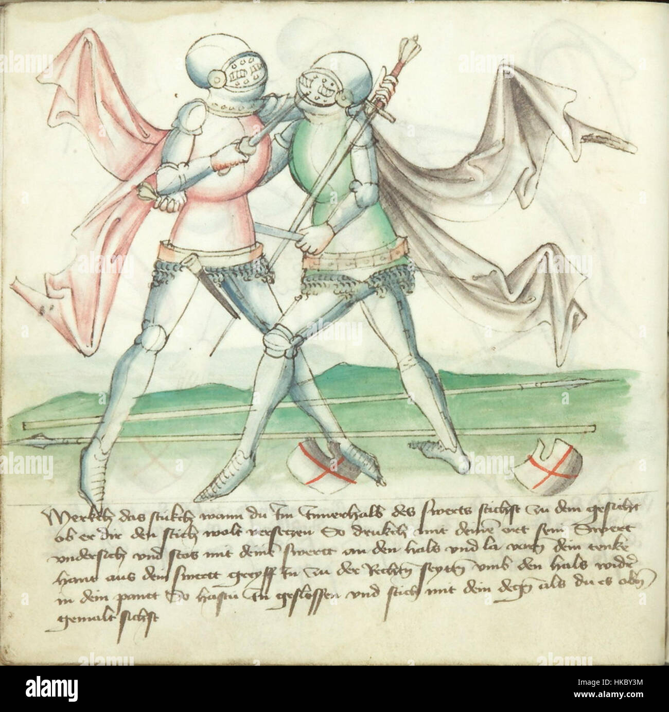 Page 26v of manuscript Ms. KK5013 features illuminated illustrations ...