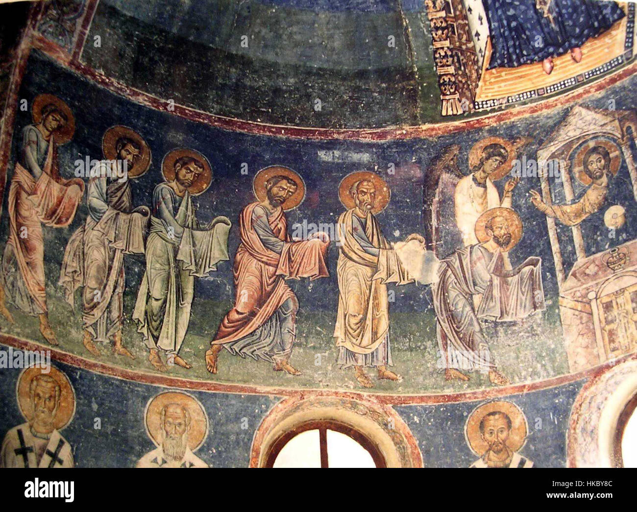 The frescos from the St. Sophia Church in Ohrid provide a vivid portrayal of Christian ...