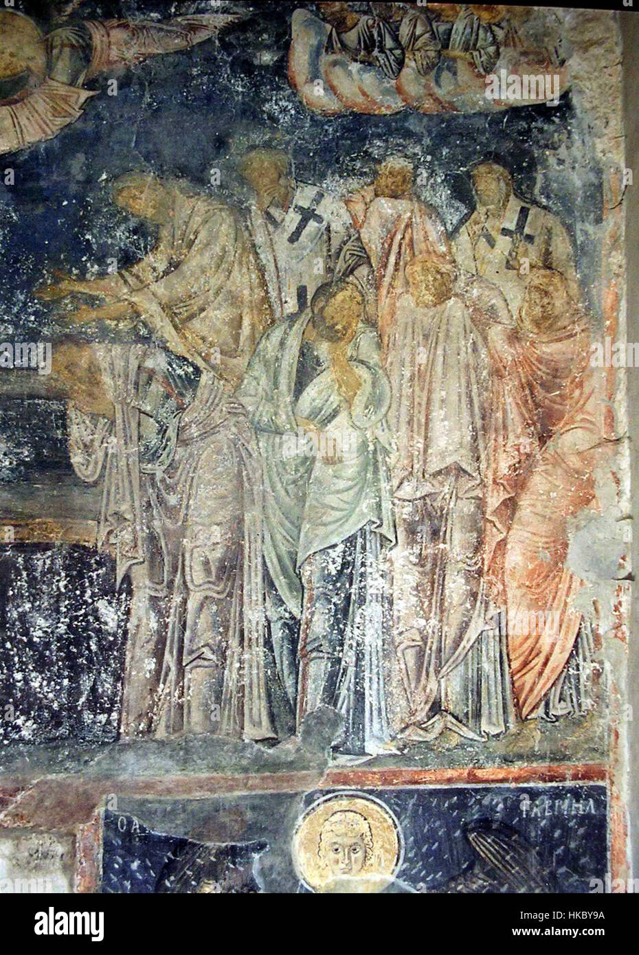 The frescoes from St. Sophia Church in Ohrid, dating back to the 11th century, depict scenes ...