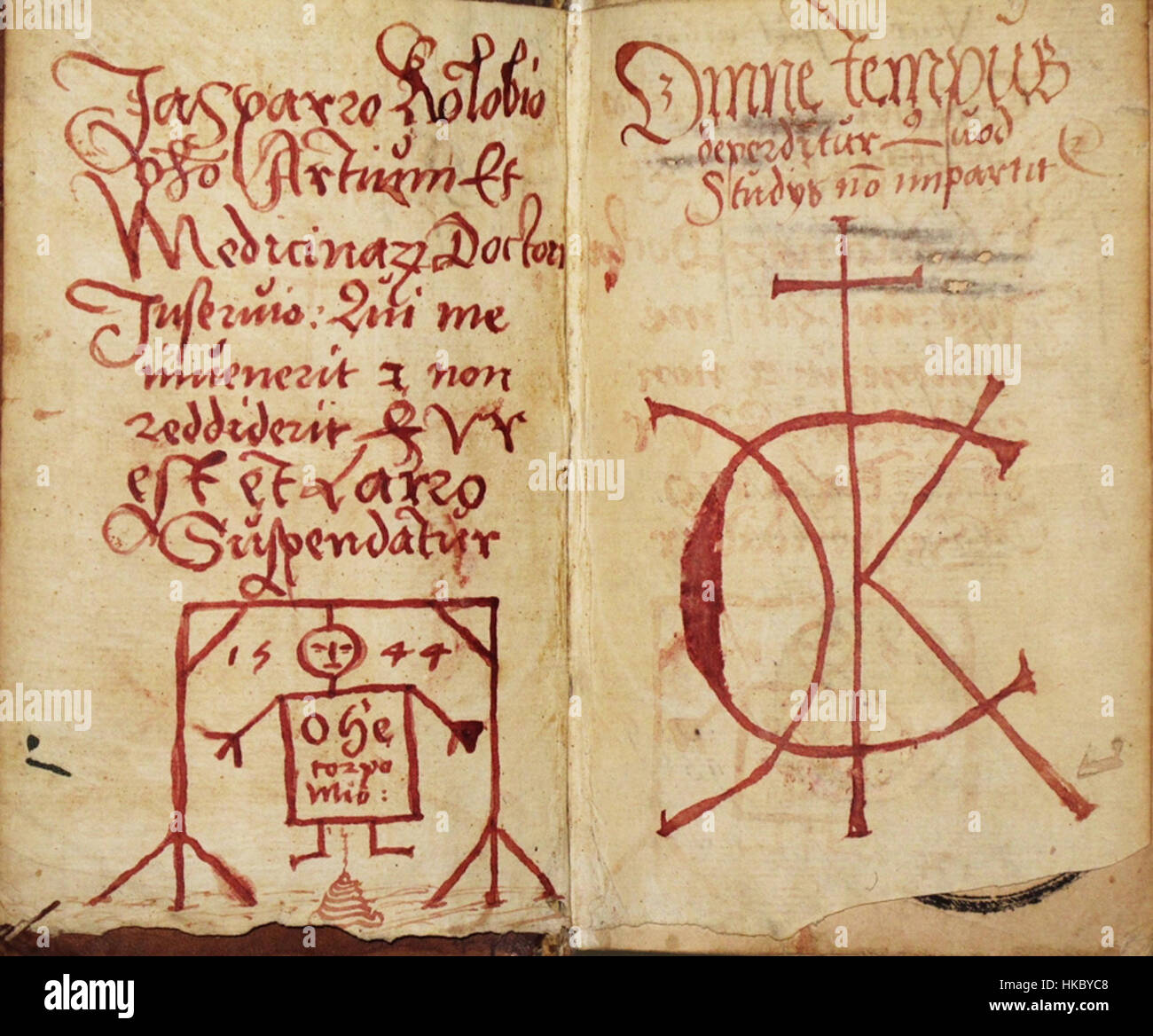 'Galgenmaennchen' is a historical painting depicting figures from Mainz ...