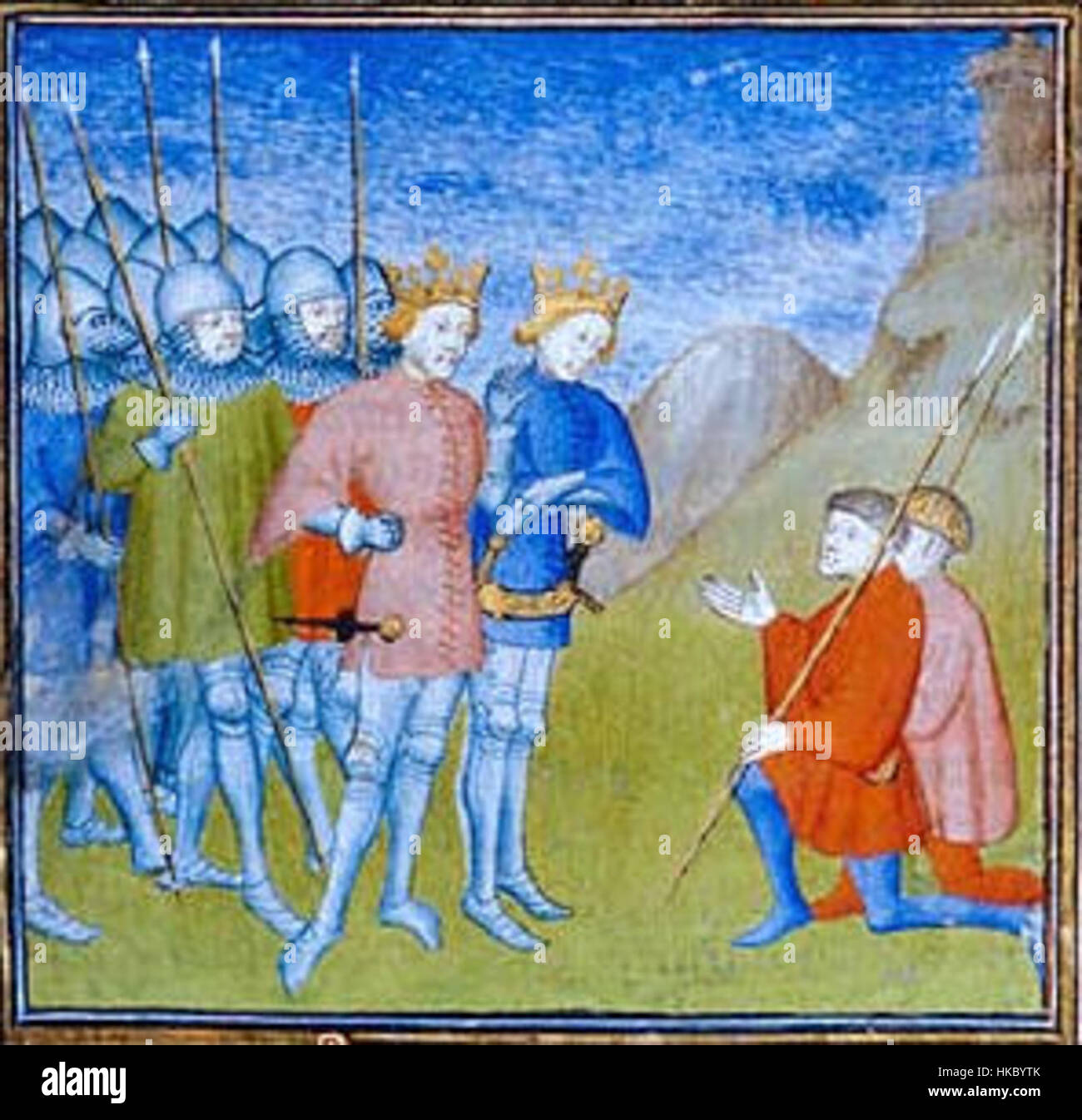 Gontran Childebert II is a historical figure, often depicted in art ...