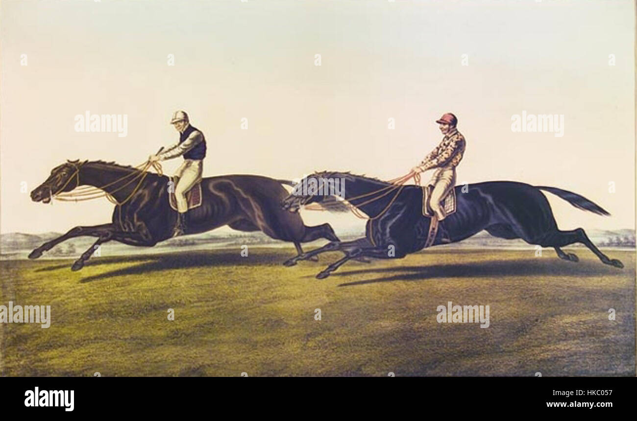 'The Great Match' artwork depicts the historic horse race between The ...