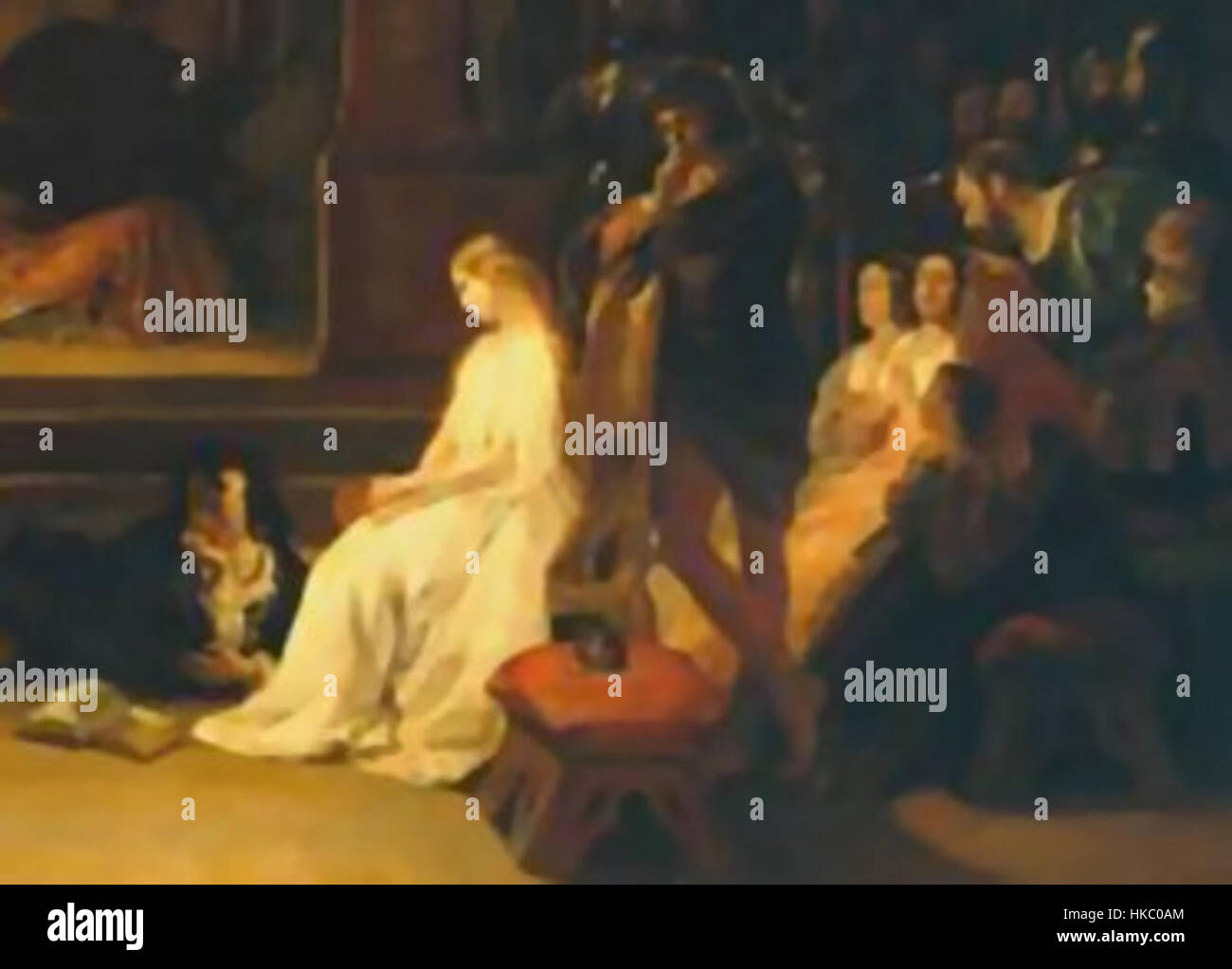 This painting captures a detailed scene from Shakespeare's *Hamlet ...