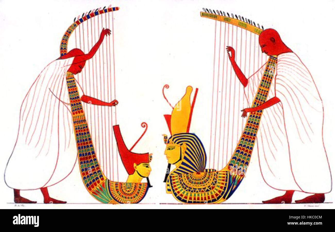 This image, labeled 'Harpers2 (KV11)', shows artwork depicting the tomb ...