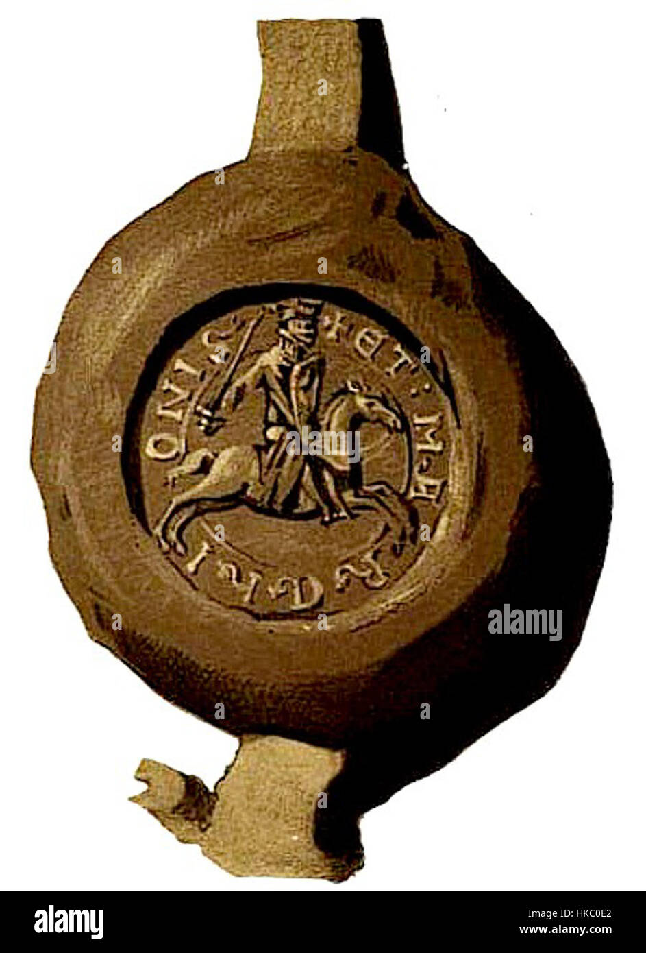 This historical painting portrays Henry I of Brabant, a medieval ruler ...