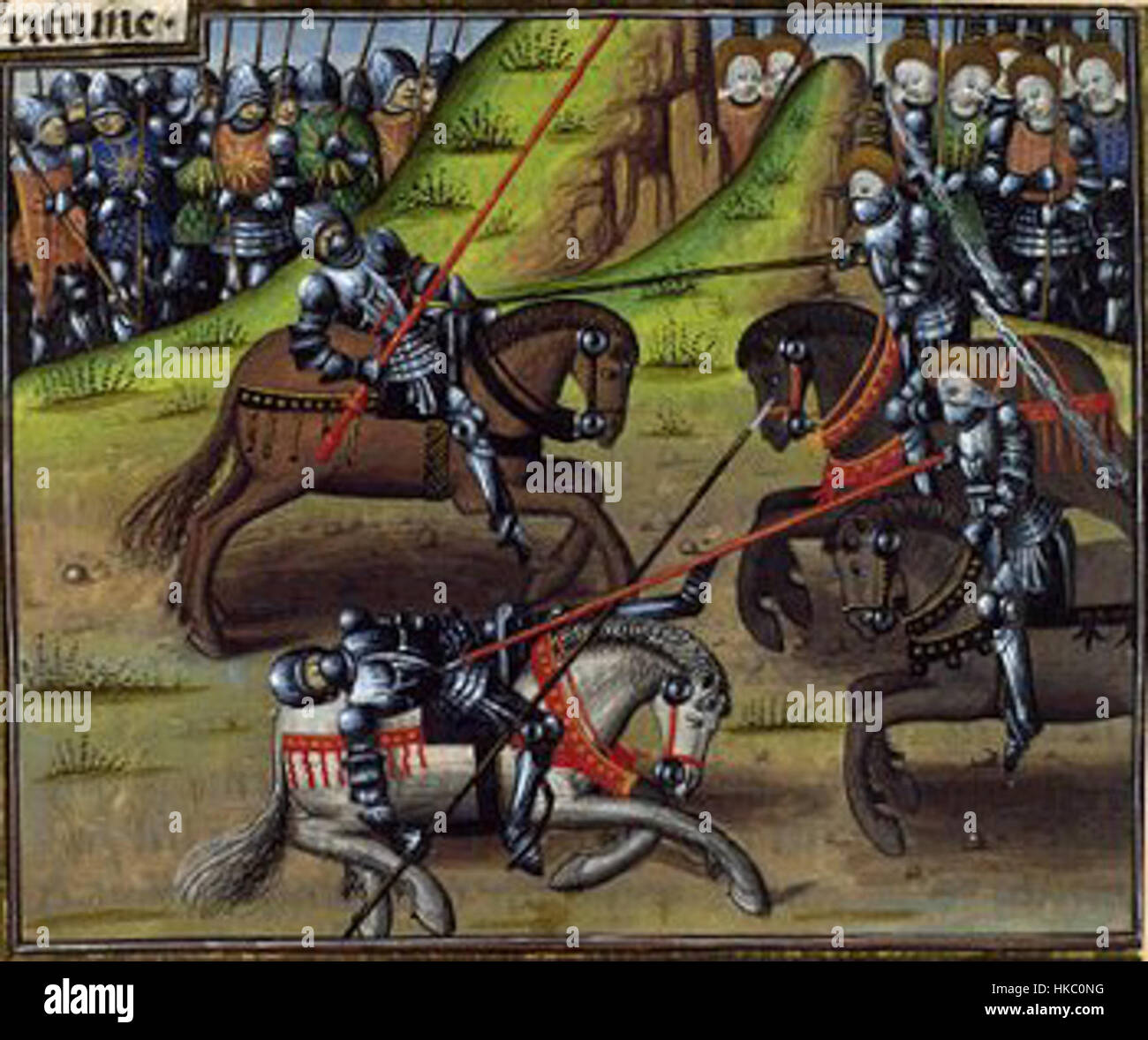 This painting from the 'Histoires de Troyes' series illustrates the ...